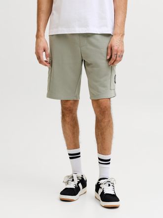 Jack & Jones Sweatshorts JACK & JONES JPSTGORDON ALLIANCE SWEAT SHORTS, Herren, Gr. XL, N-Gr, vetiver, angeraute Sweatware, Obermaterial: 60% Baumwolle, 40% Polyes
