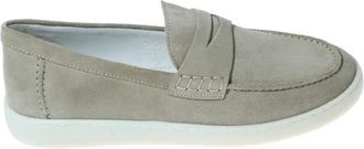 Hogan Homme, Chaussures, Beige, Taille: 45 EU Mocassin en Daim Beige Semelle en Caoutchouc