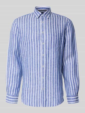 Christian Berg Slim Fit Freizeithemd aus reinen Leinen