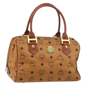 MCM Sac &agrave; main Pre-owned - Femme - Pre-owned - Brun - Taille: ONE Size