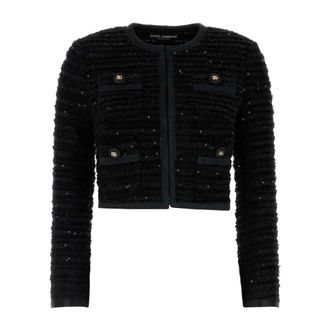Dolce & Gabbana Damen, Jacken, Schwarzk, XSGröße