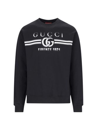 Gucci Bedrucktes Sweatshirt Mit Rundhalsausschnitt