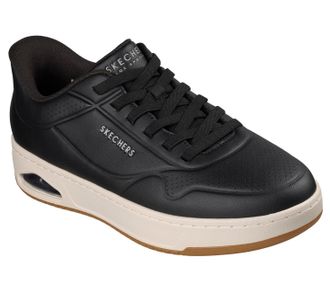 Skechers Mens Uno Ctl-Laying Low Hands Free Slip-ins Sneaker, true black, 44 EU