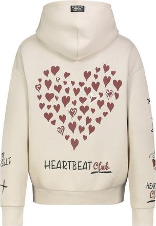 Sublevel Hoodie Blumenmotiv Freizeitkleidung mit f&uuml;r Damen (1-tlg) Baumwolle Normal Fit Kapuze Langarm Spruch atmungsaktiv