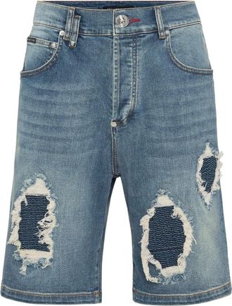 Philipp Plein Homme, Shorts, Bleu, Taille: W33 Formentera Denim Shorts