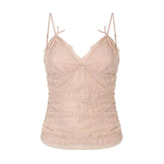 Pinko Pinko, Femme, Tops, Beige, Taille: 42 FR Fragola Top