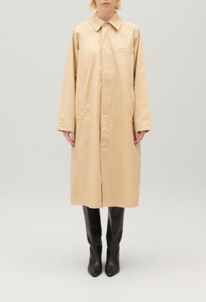 Claudie Pierlot Manteau r&eacute;versible mi-long beige