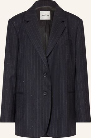 Sandro Sandro Blazer Mit Schmucksteinen blau