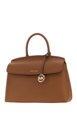 Michael Kors Womens Brown Leather Hamilton Handbag Luggage Borse A Mano Bag