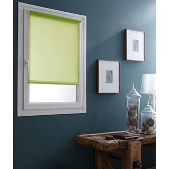 Madéco Madecostore Rollo, lichtundurchlässig, Hellgrün, L55 x H170 cm (Stoff L52 cm)