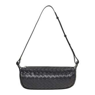 Bottega Veneta Homme, Sacs, Noir, Taille: ONE Size Sac Bandouli&egrave;re Intrecciato avec Fermeture &Eacute;clair