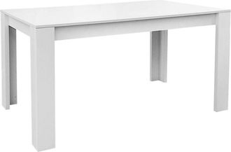 PEGANE Pegane - Table à manger, table de repas coloris Blanc - longueur 141 x profondeur 81 cm