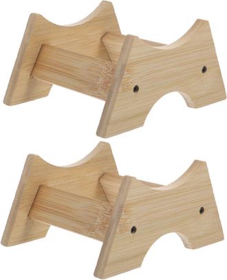 Cabilock 2 St&uuml;ck Holzst&auml;nder Getr&auml;nkespenderhalter F&uuml;r Mittelgro&szlig;e Wasserspender Kr&uuml;ge Whiskybeh&auml;lter Stabil Langlebig Universeller Fassst&auml;nder F&uuml;r Zuhause Und