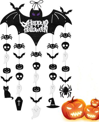Generic Wanddekoration Flederm&auml;use Halloween | H&auml;ngendes Schild Flederm&auml;use - Artikel f&uuml;r Partys Geisterhaus Dekoration Innen Au&szlig;en Fenster Garten