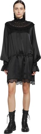 Ann Demeulemeester Armida Ruffle Collar Mini Dress