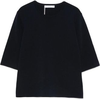 Max Mara Femme, Pulls, Bleu, Taille: 38 FR Pull ras du cou en cr&ecirc;pe de viscose