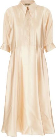 Alberta Ferretti Femme, Robes, Beige, Taille: 42 FR Shirt Robes