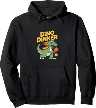 Mapanoli Design Dino Dinker Pickleball-Zeichentrickfilm Pullover Hoodie