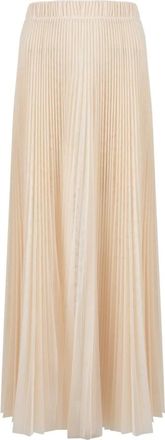 Patrizia Pepe Jupe pliss&eacute;e en tulle - Femme - Jupes - Beige - Taille: 38 FR