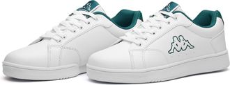 Kappa Unisex Logo ADENIS Athletic Shoes, White-Green DK, 45 EU
