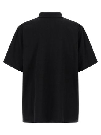 Balenciaga Logo-Embroidered Piqu&eacute; Polo Shirt - Black