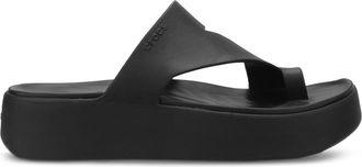 Crocs Zehentrenner Crocs Getaway Platform Toe Loop 210834 Schwarz