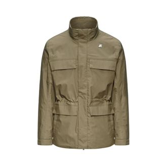 K-Way Veste Manuene Warm Micro Canvas - Homme - Vestes - Vert - Taille: S