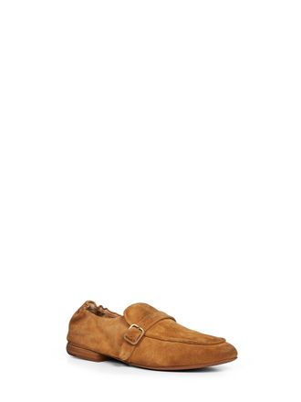 Mars&egrave;ll Mens Wood Mandolo Suede Loafers Camel Calf Leather