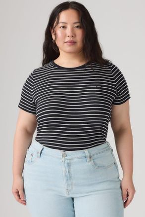 Levi's T Shirt Hayes (grandes Tailles) - Femme - Noir / Gemini Stripe Anthracite Night - 1X