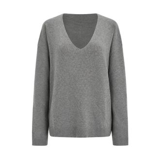 Le Kasha Tibet20 945 V-Ausschnitt Pullover - - Knitwear - Damen - Grau - M
