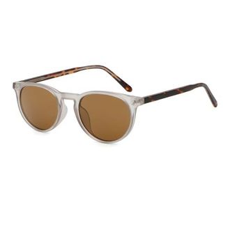 Generic Lunettes De Soleil Rondes Tendance &Agrave; Grande Monture For Hommes Et Femmes, Polaris&eacute;es, For La Conduite, Les Vacances Et Les Photos.(Brown)