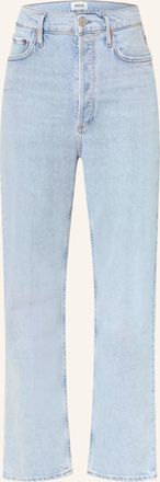 A Gold E Agolde Cropped Jeans 90s blau