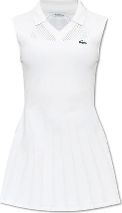 Lacoste Robe avec logo - Femme - Robes - Blanc - Taille: 36/38 FR