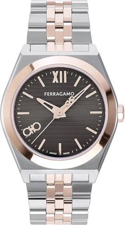 Ferragamo Uhren - Quarz Analog Uhr Vega New 40Mm - Gr. unisize - in Silber - f&uuml;r Damen