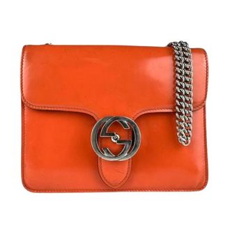 Gucci Sac bandouli&egrave;re vintage Pre-owned - Femme - Pre-owned - Orange - Taille: ONE Size