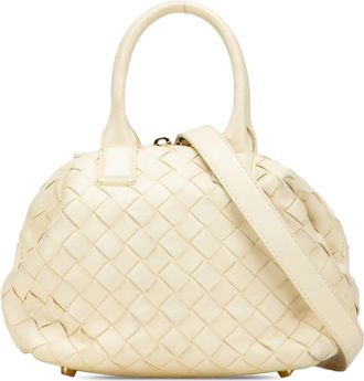 Bottega Veneta Hobo Bags - Mini Nappa Intrecciato Bauletto Satchel - Gr. unisize - in Gelb - f&uuml;r Damen
