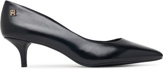 Tommy Hilfiger Pumps Tommy Hilfiger Kitten Heel Court Leather Shoe FW0FW09526 Schwarz