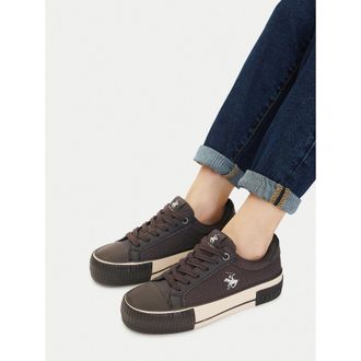 Beverly Hills Polo Club Sneakers aus Stoff Beverly Hills Polo Club CEO-BHPC064W Braun