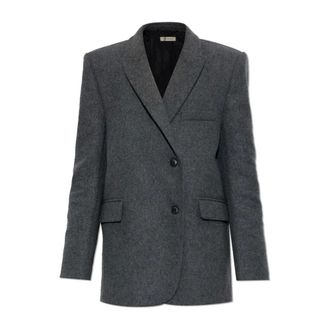 The Mannei Blazer en laine avec fente unique - Femme - Vestes - Gris - Taille: 40 FR