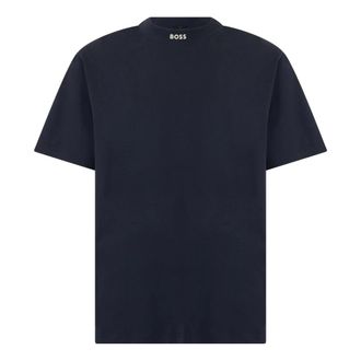 HUGO BOSS Regular Fit T-Shirt aus elastischer Baumwolle - - Tops - Herren - Blau - S