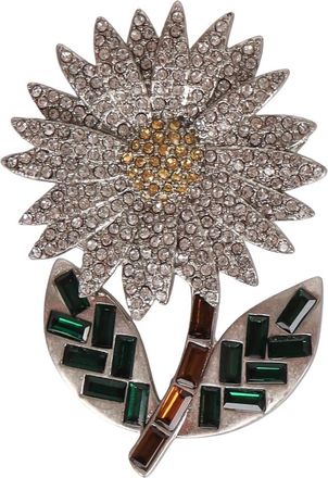 Max Mara Femme, Accessoires, Jaune, Taille: ONE Size Flower Brooch