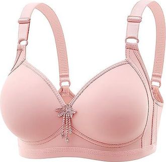 Generic Soutien-gorge push-up sans armatures pour femme - Sans coutures - Confortable - Maintien solide - Élégant - Bords ondulés - Séduisant - Sans coutures 