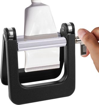 Generic Squeeze Zahnpasta-Tubenspender aus Aluminium | Ergonomisches Design für Salben, Haarfarbe, Lotion, Organizer für Badezimmer, robust und robust