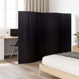 vidaXL Cloison de s&eacute;paration noir 165x250 cm bambou Vidaxl