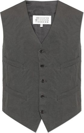 Maison Margiela Homme, Vestes, Gris, Taille: L Vest With Pockets