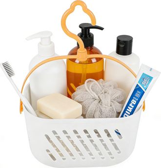 Cabilock Duschorganisator H&auml;ngender Duschkorb Aus Kunststoff: Badezimmer-H&auml;ngedusche &Uuml;ber Duschkopf-Organizer F&uuml;r Badezimmer Und K&uuml;che Organizer F&uuml;r Reinigungs