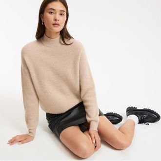 La Redoute Collections Pull En Cachemire Col Montant En Fine Maille