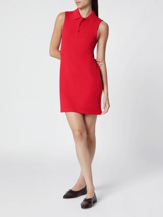 Flore Flore Mini-robe polo sans manches en coton biologique