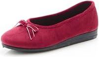Damart Chaussons Aspect Velours Femme Rouge Taille 37