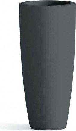 Monacis Vase en polymère Monacis Stilo rond anthracite - Ø 33 cm - h 70 cm